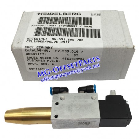 original new heidelberg XL105 machine Cylinder/valve unit FS BS MV.051. ...